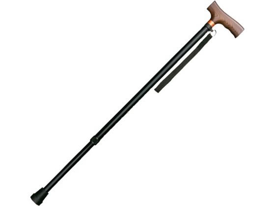 【仕様】●サイズ：長さ69〜92cm（10段階）、グリップ長さ／13cm、ゴムチップ底径／約3．8cm●パイプ径：上部／2．2cm、下部／1．9cm●重さ：350g●材質：本体／アルミ、グリップ／木製●適応ゴムチップ内径：18mm●付属品：...