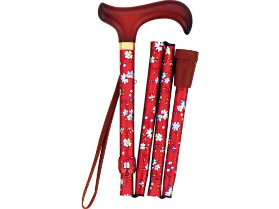 【仕様】●サイズ：長さ70〜80cm（5段階：2．5cm）、グリップ長さ／12．4cm、折りたたみ時／24cm、ゴムチップ底径／約3．0cm●パイプ径：上部／1．9cm、下部／1．6cm●重さ：260g●材質：本体／アルミ、グリップ／木製●...