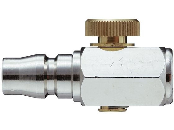 【商品説明】●エアツールに取り付けることで、手元で流量調整が可能です。●一般的なエア配管用エアプラグです。●Oリング付です。【仕様】【材質】●本体：鋼鉄【仕様】●適用流体：空気●最高使用圧力（MPa）：1．5●ねじ径：G1／4【備考】※メー...