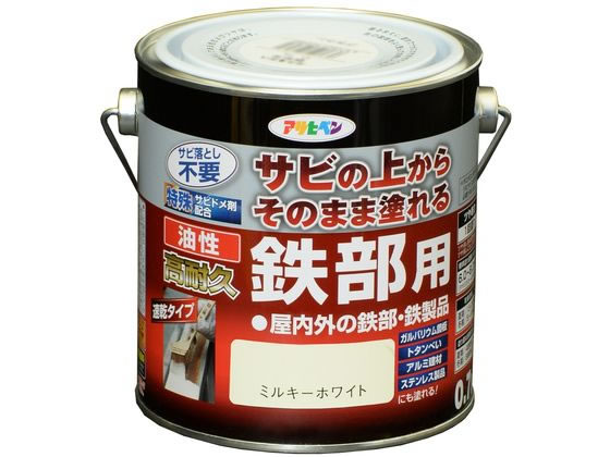 【商品説明】●特殊防錆剤の配合により、サビを落とさずサビの上から直接塗れます。●密着力が強く、ガルバリウム鋼板やアルミ、ステンレスなどにも塗れます。●シリコンアクリル樹脂を用いており、耐候性に優れています。●サビ落としもサビトメ塗料も不要の...