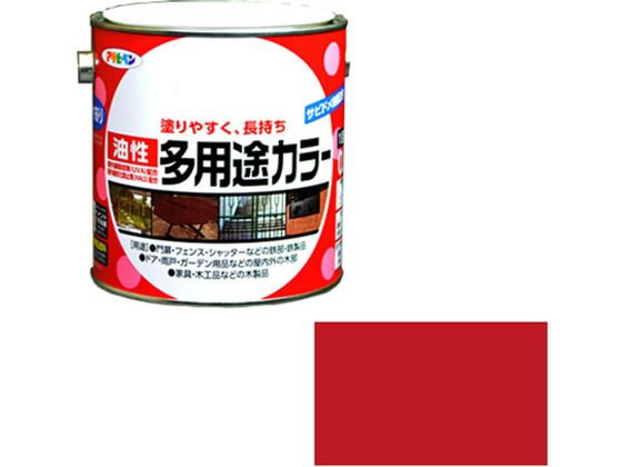 【商品説明】●紫外線吸収剤（UVA）、紫外線劣化防止剤（HALS）配合により耐久性に優れた塗料。●サビドメ剤の配合により、サビの発生を防ぐ。●タレにくいので大変塗り易く、きれいに仕上がる。●1回塗りで酸性雨・塩害・排気ガスに強い。【仕様】●...