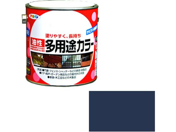 【商品説明】●紫外線吸収剤（UVA）、紫外線劣化防止剤（HALS）配合により耐久性に優れた塗料。●サビドメ剤の配合により、サビの発生を防ぐ。●タレにくいので大変塗り易く、きれいに仕上がる。●1回塗りで酸性雨・塩害・排気ガスに強い。【仕様】●...