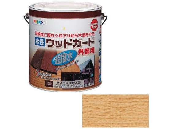 【商品説明】●木目を生かした美しいステイン仕上げができ、日光や雨に強く耐候性が優れています。●シロアリ、キクイムシ、腐れ、カビに対して、長期間強い効果を発揮します。●撥水剤の配合により、塗装直後から長期間撥水性を維持し、木部を保護します。●...