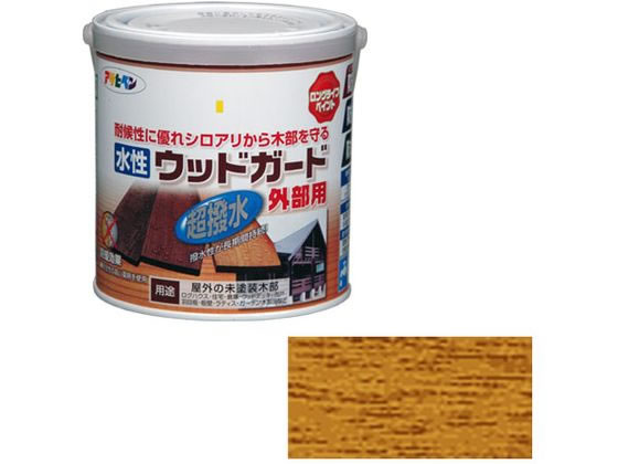 【商品説明】●木目を生かした美しいステイン仕上げができ、日光や雨に強く耐候性が優れています。●シロアリ、キクイムシ、腐れ、カビに対して、長期間強い効果を発揮します。●撥水剤の配合により、塗装直後から長期間撥水性を維持し、木部を保護します。●...