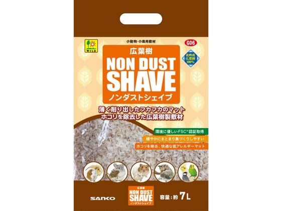 【商品説明】北欧産広葉樹材を薄く削り出し、高温乾燥・殺菌処理を行い、5層のふるいで埃を除去したフカフカのマットです。原材料はFSC認証取得でエコフレンドリー。低アレルギーでペットにも人にも優しい敷材です。【仕様】●材質：広葉樹材（アスペン）...