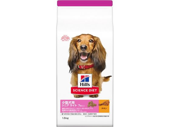 【商品説明】【活動量が少ない愛犬に適切な栄養バランスで、適正体重の維持をサポート。消化に良い高品質な自然素材を小さく食べやすい粒に凝縮しました。】脂肪分約23％オフ・カロリー約14％オフ※で健康的な体重管理をサポート。※ヒルズ「シニア小型犬...
