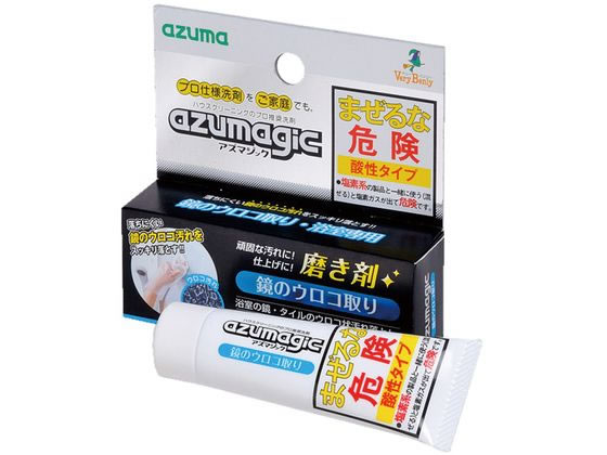 【商品説明】浴室の鏡・タイルのウロコ状汚れを落とす。【仕様】●製品サイズ：約幅4×奥行10×高さ3cm●材質：研磨材（30％）アルミナ系鉱物、界面活性剤（19％ポリオキシエチレンアルキルエーテル）・有機酸（リンゴ酸・クエン酸）増粘剤●内容量...