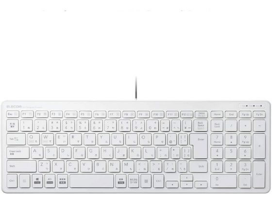 【商品説明】●一枚板のように美しい最薄部6．5mmの有線薄型コンパクトキーボードです。●キータイプには、ノートパソコンのキーボードと同じ、軽い力で打鍵できる「パンタグラフ方式」を採用しています。●キートップ下に鉄板を内蔵することで、しっかり...