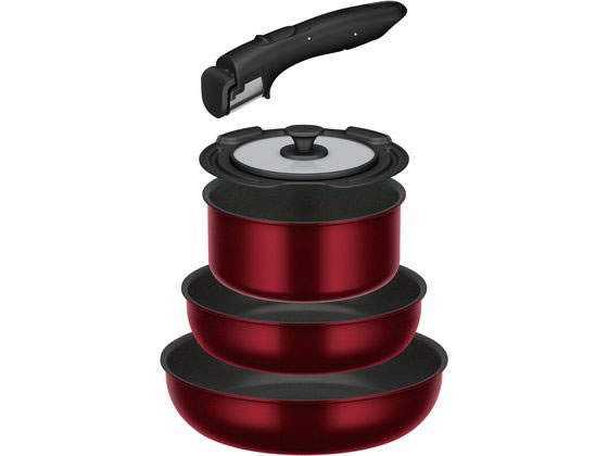 【商品説明】●フライパン（22cm、26cm）、鍋（18cm・専用フタ）、専用取っ手の5点セットです。●IH・ガス火どちらにも対応している深型フライパンです。●耐摩耗性デュラブルコートで耐摩耗性の高さと焦げ付きにくさが特長です。●着脱簡単な...