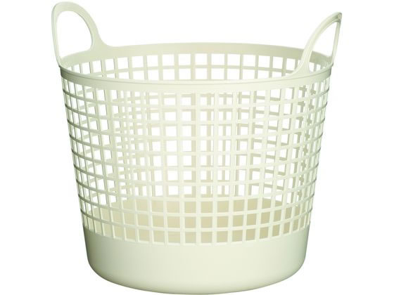 【商品説明】シンプルで使いやすい、大きめサイズの洗濯かごです。ランドリー収納・洗濯物入れ等に。やわらかく弾力性のある素材で、持ち手をまとめてバッグのように持てます。広口なので出し入れしやすく、大きなメッシュで通気性も抜群です。【仕様】●カラ...