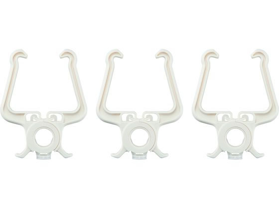 【商品説明】カモイやナゲシ等に取り付けた後、丸いワッカにハンガー等を通して、洗濯物を干せます。アーム部分を広げて、カモイ・ナゲシ等にはさむだけで簡単に取り付けできます。【仕様】●カラー：ホワイト●サイズ：約幅12．5×奥行2．1×高さ16c...