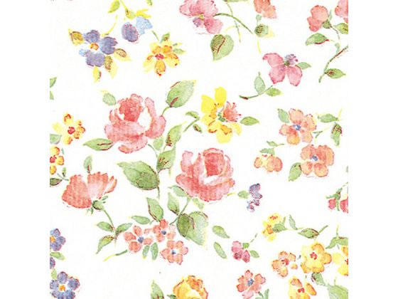 【商品説明】ピンクや黄色の花が散りばめられたロマンティックな雰囲気の包装紙です。【仕様】●カラー：ロマネスク●サイズ：757×530mm●材質：上質紙60g●入数：100枚【備考】※メーカーの都合により、パッケージ・仕様等は予告なく変更にな...