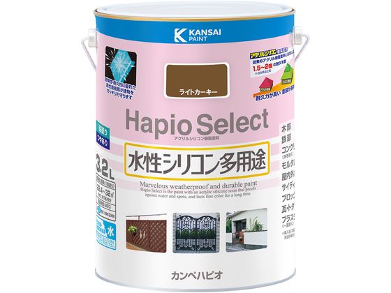 【商品説明】●高耐久アクリル・シリコン樹脂配合だから紫外線・排ガス・雪・酸性雨など外敵から建物を守り、長期間風合い・ツヤを保ちます。●臭いが少なく、乾燥も速く、使いやすい水性タイプ。※乾くと雨や水で流れ落ちる事はありません。●防カビ剤配合だ...