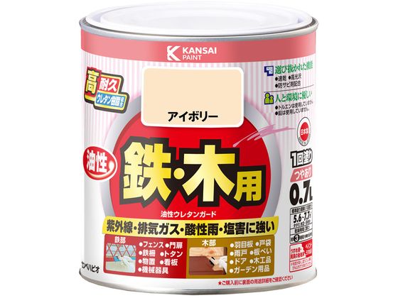 【商品説明】●ウレタン樹脂配合だから紫外線・排ガス・雪・酸性雨など外敵から建物を守り、長期間風合い・ツヤを保ちます。●光沢が優れ、鉄部のサビに強い油性タイプ。※溶剤臭が強いので室内での塗装には不向きです。●防サビ配合だから鉄部をサビの発生か...