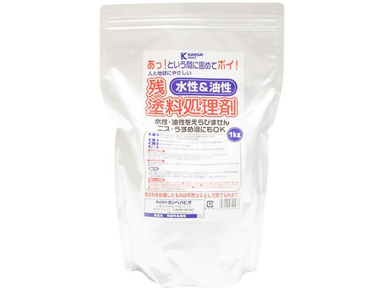 【商品説明】●水性・油性・ニスなど塗料を選ばず、入れて混ぜるだけで簡単にオカラ状に固化処理できます。●うすめ液も処理できます。●残塗料を固化したものは、可燃ごみとして捨てられます。●1袋1kgで塗料13Lまで処理できます。【用途】水性塗料・...