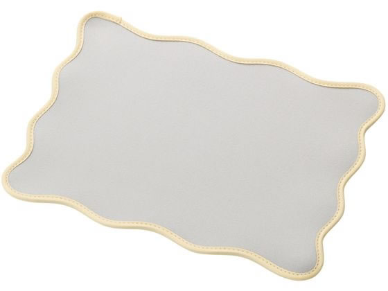 【商品説明】波のようなウェーブラインが個性的なマウスパッドです。　2色のコントラストが美しいバイカラーデザインで、デスクを華やかに彩ります。　デスクのレイアウトに合わせて縦横どちらでも自由に配置可能。作業スペースを効率的に活用できます。　マ...