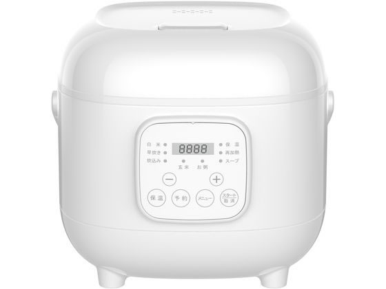 【商品説明】シンプル＆コンパクト！部屋になじみやすいシンプルなデザインで、食べきりサイズのコンパクト設計。内蓋取り外し可能。内蓋は取り外して水洗い可能なので清潔に使用できます。取り付け、取り外しも簡単です。早炊きコース　約35分。帰宅してか...
