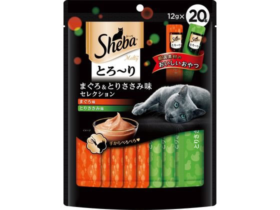 【商品説明】猫ちゃんが手からでも舐めやすいとろーりおやつ。まぐろととりささみ味を楽しめるセレクションの大容量。【仕様】●内容量：12g×20本【備考】※メーカーの都合により、パッケージ・仕様等は予告なく変更になる場合がございます。【検索用キ...
