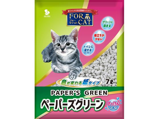 【商品説明】オシッコで濡れた部分がグリーン色に変わり、すばやく固まるのでお掃除が簡単です【仕様】●材質：再生パルプ、植物性粘着剤、染料、香料●内容量：6．5L【備考】※メーカーの都合により、パッケージ・仕様等は予告なく変更になる場合がござい...