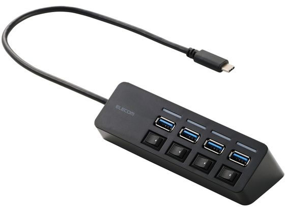 【商品説明】●USB-Aポート×4を搭載。マウスやキーボード、USBメモリなどをこの1台にまとめて接続できます。●電源ON／OFFに切り替えられる個別スイッチタイプで、デスク回りのUSB機器を使いたいときだけ電源ONにして節電できます。個別...