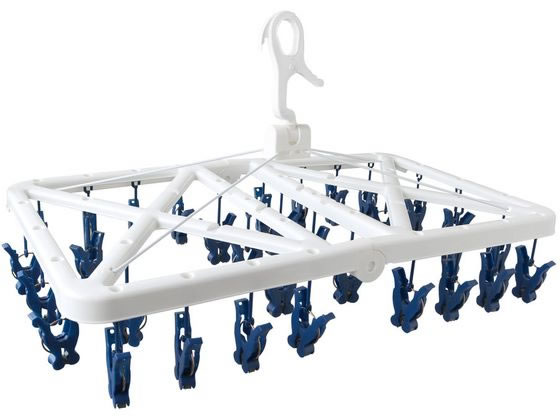 【商品説明】取込みは引っ張るだけの1アクション。特殊形状ローラーが回転し、洗濯物を傷付けることなく一度に取り込める。【仕様】●カラー：ネイビー●商品本体サイズ：幅60×奥行34×高さ34cm●商品重量：610g●材質：ポリプロピレン、スチー...