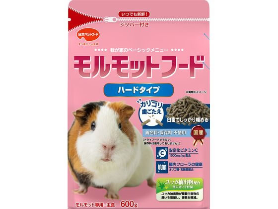 【商品説明】モルモットの健康を考えたベーシックメニュー。カリコリ歯ごたえのあるハードタイプ。ユッカ抽出物配合。【仕様】アルファルファミール、小麦ふすま、小麦粉、トウモロコシ、脱脂大豆、脱脂米糠、雑穀糠、大豆皮、ビール酵母、オリゴ糖、ミネラル...