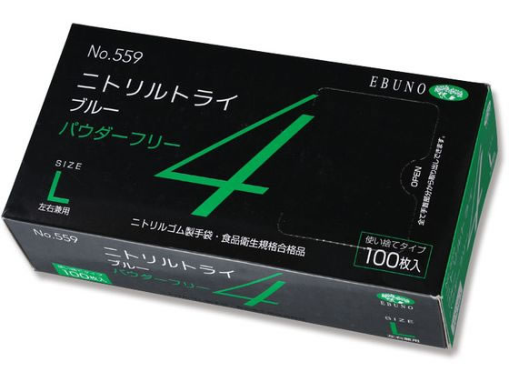 【商品説明】パウダーフリータイプです。食品衛生法適合品。【仕様】●規格：L（粉なし）M●サイズ：全長23．5cm×掌幅10．6cm×中指長さ8．5cm●入数：100枚●指部厚さ：0．1mm●掌部厚さ：0．07mm【備考】※メーカーの都合によ...