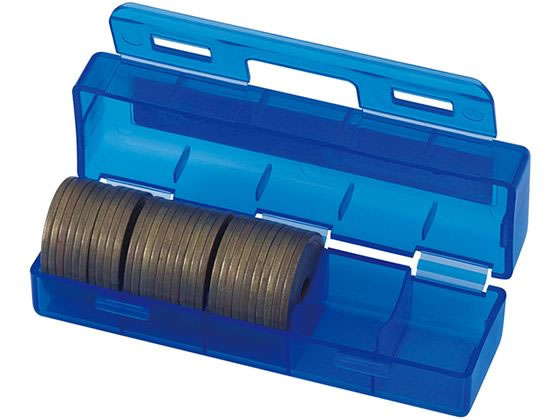 【商品説明】硬貨の整理、集計に便利なコインケースです。10枚ごとに仕切りがついているので、集計しやすくなっています。上蓋にも仕切りをつけることで硬貨の飛散を防止します。2箇所の留め具で上蓋を固定し、落下時でもケースが開きにくい安心設計です。...