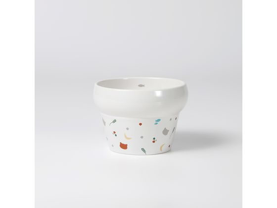 【商品説明】お手頃価格の猫用高台食器。お洒落なプリント柄。魚マークのメモリ付き（50ml・150ml）。【仕様】ストーンウェア【備考】※メーカーの都合により、パッケージ・仕様等は予告なく変更になる場合がございます。【検索用キーワード】ハリオ...