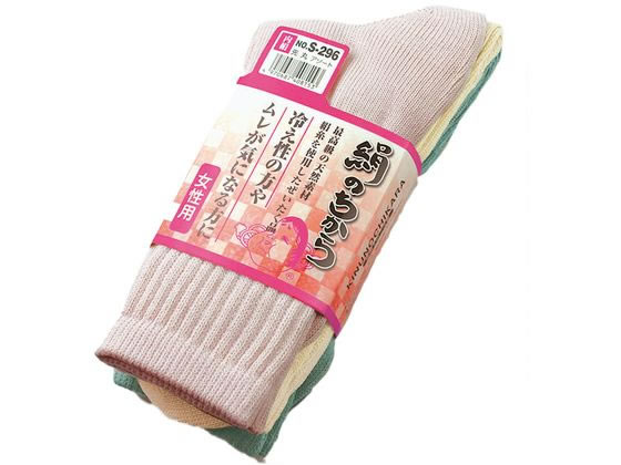 【商品説明】女性用冷え症、ムレの対策に最適【仕様】●材質：綿・絹・ポリエステル・ポリウレタン　●サイズ：22〜24cm【備考】※メーカーの都合により、パッケージ・仕様等は予告なく変更になる場合がございます。【検索用キーワード】おたふく手袋　...