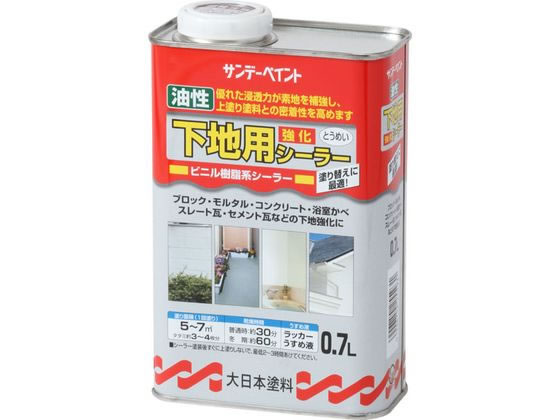 【商品説明】素地によく浸透し密着性を高めます。軟弱になった素地を補強します。上塗り塗料と素地の密着力を高めます。上塗り塗料の吸い込みを防ぎ、ムラなく均一で美しい仕上りが得られます。【仕様】●商品サイズ：縦65×横195×高さ120（mm）　...
