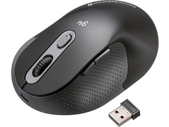 【商品説明】USB　AレシーバーとBluetoothで接続できるコンボワイヤレスマウスです。2台のパソコンを切り替えて使用でき、エルゴ初心者でも使いやすいかぶせ持ちタイプで約50分の急速充電に対応。手に自然にフィットするデザインで青色LED...