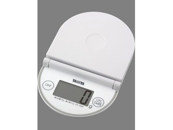 【商品説明】折りたたんで縦置き収納可能。文字高28mmの大型表示。壁掛け用フック穴あり。【仕様】●最大計量：2kg●最小表示：1g（0〜2000gまで）●電源：DC3V　単4形乾電池×2本　※マンガン乾電池、アルカリ乾電池どちらでもご使用に...