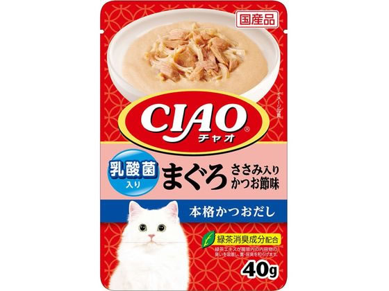【商品説明】乳酸菌とガラクトオリゴ糖配合により健康を維持し、お腹の調子を保ちます。【仕様】鶏肉（ささみ）、まぐろ、かつお節エキス、糖類（オリゴ糖等）、殺菌乳酸菌、植物性油脂、増粘多糖類、ミネラル類、調味料（アミノ酸等）、ビタミンE、紅麹色素...