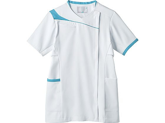 【商品説明】肩口スナップで着脱しやすく、ストラップ保持機能や内ポケット、脇下通気など実用性抜群。バイカラーのアシンメトリーなデザインが特徴です。適度なハリと伸縮性で、綺麗なシルエットを保ちつつ動きにフィット。制菌・透け防止・吸汗・制電・防汚...