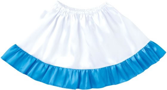 【商品説明】アイドル気分でキラキラ♪裾フリルが映えるスカート！大人気の衣装ベースシリーズの裾フリルスカートです。やわらかな光沢のあるサテン生地に、裾フリルをあしらった華やかなデザインが特長です。ウエストゴム仕様で着脱が簡単、動くたびにフリル...