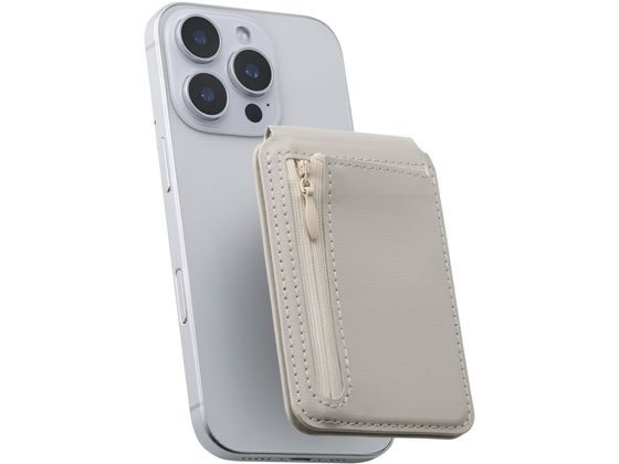 【商品説明】MagSafeで簡単に着脱できる、カードウォレットスタンドです。スマートフォンを縦・横どちらにも置くことができ、さまざまなシーンでも快適に動画視聴ができます。カード2枚や三つ折りの紙幣を収納できる内側ポケット。出し入れしやすく、...