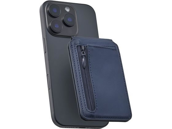 【商品説明】MagSafeで簡単に着脱できる、カードウォレットスタンドです。スマートフォンを縦・横どちらにも置くことができ、さまざまなシーンでも快適に動画視聴ができます。カード2枚や三つ折りの紙幣を収納できる内側ポケット。出し入れしやすく、...