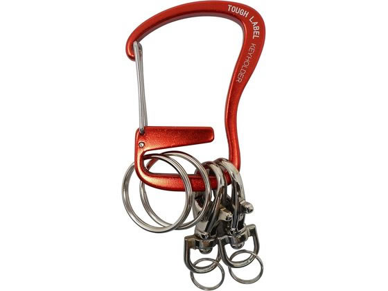 【商品説明】カギやツールなど簡単に着脱できる便利なカラビナです。鍵や小道具の管理・保持に。軽くて持ち運びに便利でオシャレなカラビナです。【仕様】●材質：カラビナ／アルミニウム、ストラップ／合成皮革、ポリエステル、リング／鉄（メッキ）●製品サ...