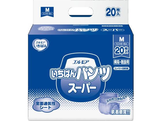【商品説明】パワフル吸収体で尿をたっぷり吸収し、長時間の装着も安心です。クロスライク全面通気性シートを使用し、ムレやカブレを防止。消臭ポリマーのはたらきで、しっかり尿のニオイを閉じ込める。【仕様】●Mサイズ●ヒップサイズ：約60〜90cm●...