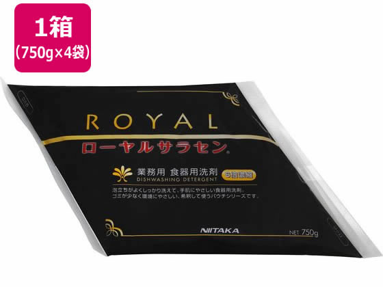 【仕様】●注文単位：1箱（750g×4袋）●液性：中性●希釈倍率：6倍【備考】※メーカーの都合により、パッケージ・仕様等は予告なく変更になる場合がございます。【検索用キーワード】ニイタカ　にいたか　ローヤルサラセン　750g×4袋入　食器用...