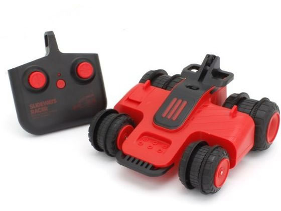 【商品説明】SHARPER　IMAGEシリーズからアクションR／C『スライドウェイレーサー』が新登場！！前進・後進はもちろん、送信機でのカンタン操作で誰でも豪快なアクションを楽しめる！タイヤが地面と平行に回転し、水平に走行が可能！「ホバード...
