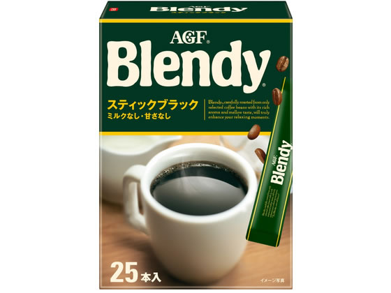 【商品説明】豊かな香りとまろやかなコクのスティックブラックです。これ1本でホットコーヒーもアイスコーヒーもお楽しみいただけます。【仕様】●インスタントコーヒー（スティック）●注文単位：1箱（25本）【備考】※メーカーの都合により、パッケージ...