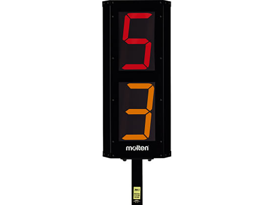 【商品説明】（公財）日本バスケットボール協会の新検定規格適合ファウル表示盤。上段にチームファウル、下段に個人ファウルが表示され、ファウルカウントで色が切り換わります。会場のどこからでもよく見える3面表示型です。【仕様】●仕様：チームファウル...