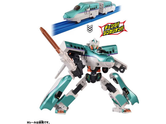 【商品説明】シンカリオンに変形！2両編成の新幹線からロボットに変形！カッコイイ！ポージングが可能！進化した可動域により、劇中さながらのポージングやアクション再現が可能に！さらに、シンカリオン同士を合体させる「リンク合体」機構も搭載。別売りの...