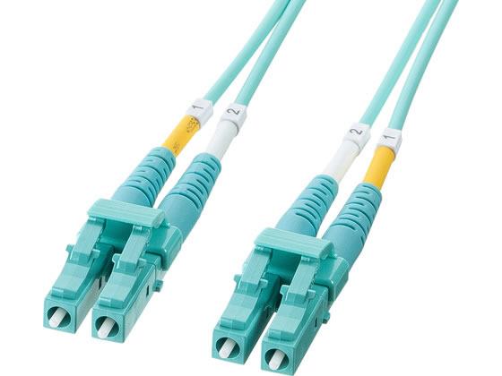 【商品説明】10GBASE−SR／SWに対応したOM3仕様の光ファイバーケーブルです。1500MHzの広帯域により最大300mで10Gbps通信が可能です。電磁ノイズの影響を受けにくく、安定した通信を実現します。柔軟でスリムな構造により配線...