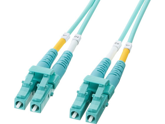 【商品説明】10GBASE−SR／SWに対応したOM4仕様の光ファイバーケーブルです。3500MHzの広帯域により最大400mで10Gbps通信が可能です。電磁ノイズの影響を受けにくく安定した通信を実現します。柔軟でスリムな構造により配線し...