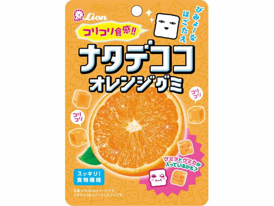 【商品説明】●ナタデココをイメージした柔らかさの中にコリコリしたびみょーな食感が特徴のオレンジ味のグミです。【仕様】●内容量：40g【備考】※メーカーの都合により、パッケージ・仕様等は予告なく変更になる場合がございます。【検索用キーワード】...