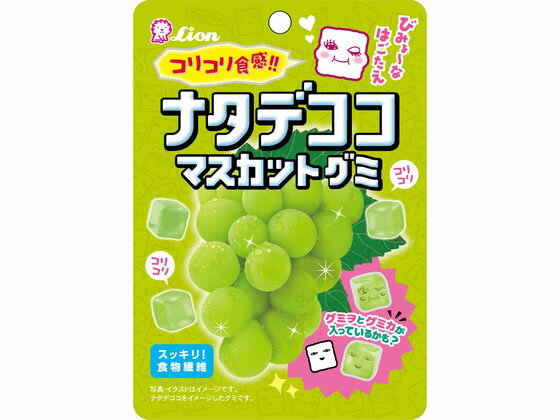 【商品説明】●ナタデココをイメージした柔らかさの中にコリコリしたびみょーな食感が特徴のマスカット味のグミです。【仕様】●内容量：40g【備考】※メーカーの都合により、パッケージ・仕様等は予告なく変更になる場合がございます。【検索用キーワード...