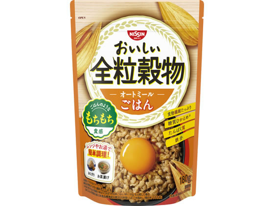 【商品説明】全粒穀物であるオーツ麦をふんだんに使用し、ごはん状に加工しました。レンジで簡単に調理でき、ごはんのようなもちもち食感が楽しめるオートミールです。さらに糖質ひかえめで、食物繊維、たんぱく質、鉄分等の栄養を気軽に摂取できます。【仕様...